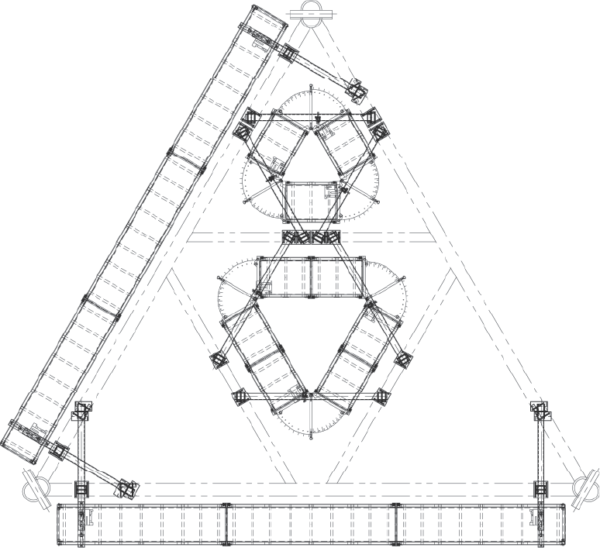 Offshore Access: Adriatic IX Triangular Platform - Spider Staging