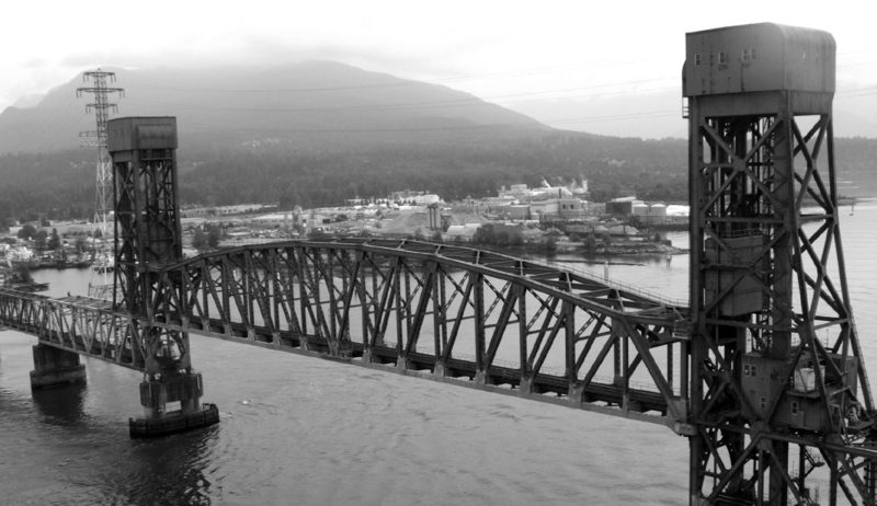 Bridge Work: CN Rail Second Narrows Swing Bridge - Spider Staging