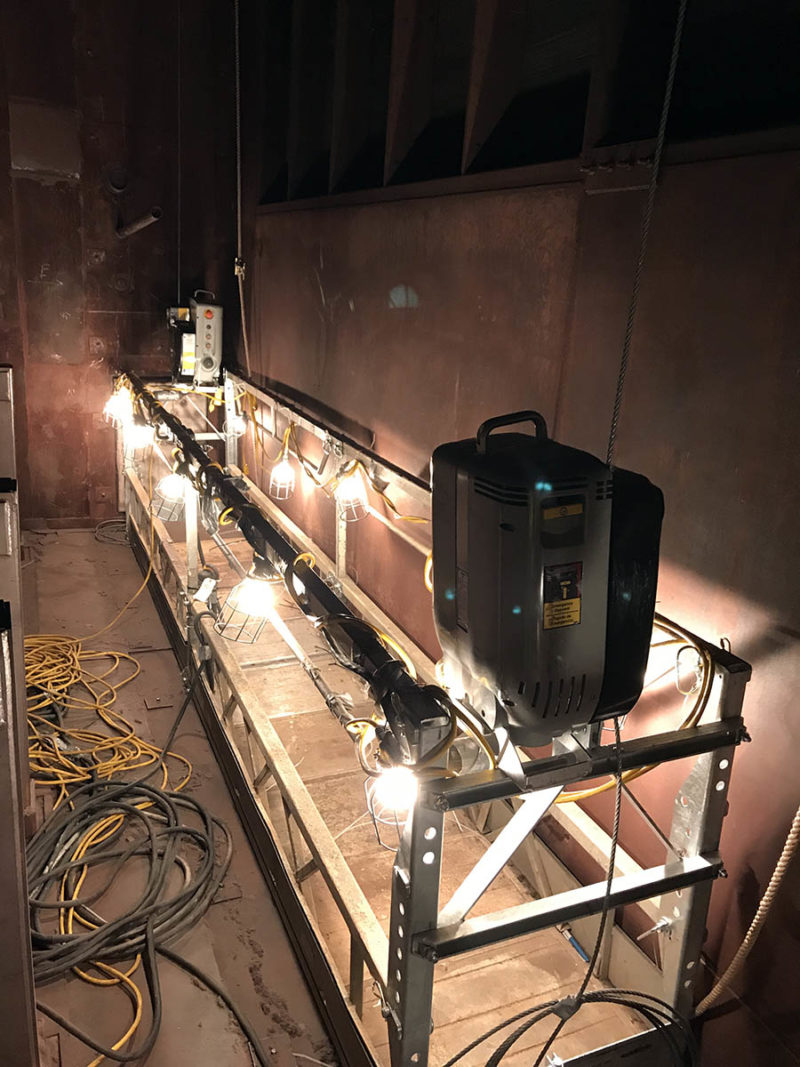 Power Plant Construction and Maintenance - Spider Staging