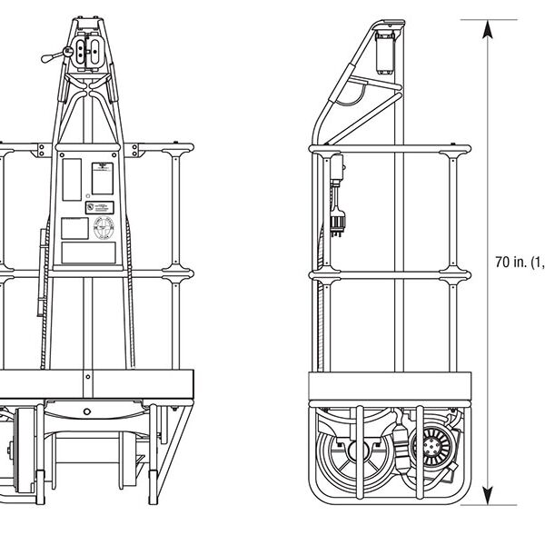 ST-19E Demountable Spider Drum Hoist - Spider Staging