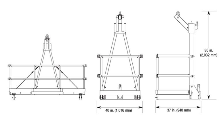 Collapsible Aluminum Work Cage - Spider Staging
