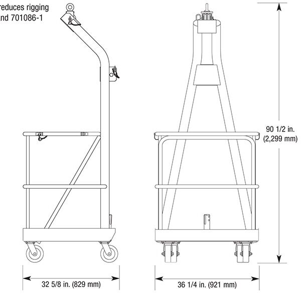 Steel Work Cage - Spider Staging